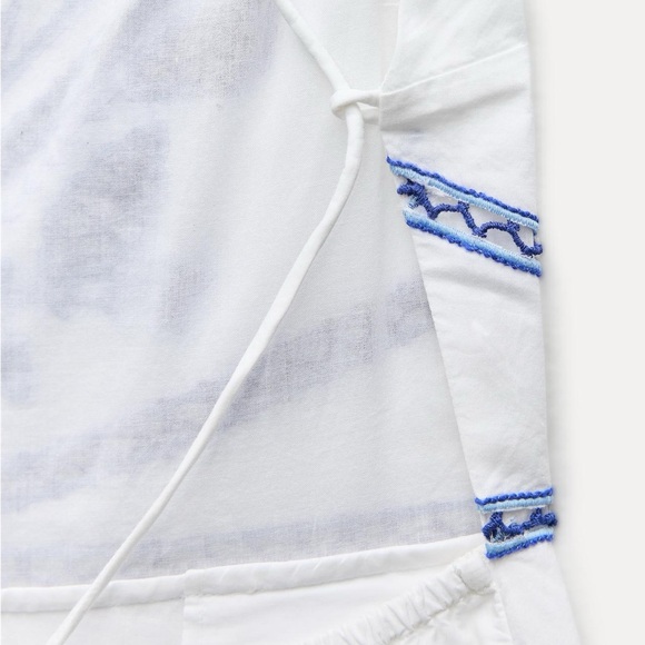 Zara | Dresses | Zara Embroidered Midi Dress Zw Collection | Poshmark